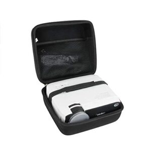 hermitshell hard travel case for apeman lc350 mini projector 2021 upgraded 4500l portable movie video projector