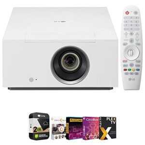 lg cinebeam hu710pw 4k uhd hybrid home cinema projector bundle with premium 2 yr cps enhanced protection pack and tech smart usa premiere movies streaming digital download card