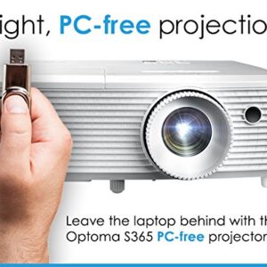 Optoma S365 SVGA 3600 Lumens 3D DLP Business Projector PC Free