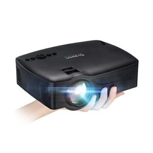 projector,2018 upgraded (+80% lumens) video projector 1080p supported, 30,000h lamp life with big display for home theater games, fire tv stick hdmi usb sd card vga av tv input oregon scientific