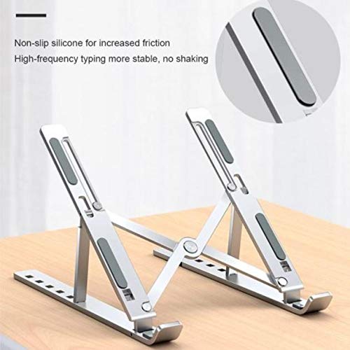 BoxWave Stand and Mount for HP Envy x360 Convertible (15m-ed1013dx) (Stand and Mount by BoxWave) - Compact QuickSwitch Laptop Stand, Portable, Multi Angle Viewing Stand - Metallic Silver