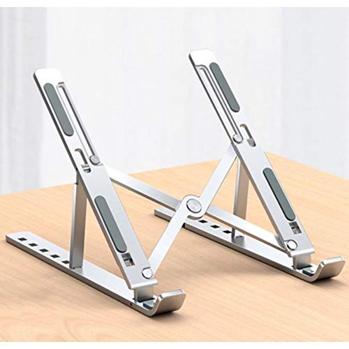 BoxWave Stand and Mount for HP Envy x360 Convertible (15m-ed1013dx) (Stand and Mount by BoxWave) - Compact QuickSwitch Laptop Stand, Portable, Multi Angle Viewing Stand - Metallic Silver