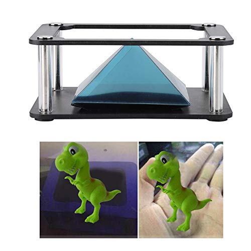 ASHATA 3D Holographic Display Stands Projector 3.5-6inch Mobile Smartphone Hologram for Corporate Product Display, Cartoon Interaction and Personal Entertainment(Column)