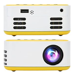 Mini Projector, Portable Projector 1080P LED WiFi USB Small Movie Projector Inbuilt Speaker for Home Camping Travel(US Plug)