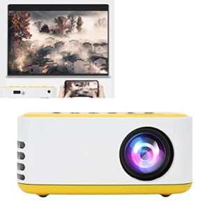 Mini Projector, Portable Projector 1080P LED WiFi USB Small Movie Projector Inbuilt Speaker for Home Camping Travel(US Plug)