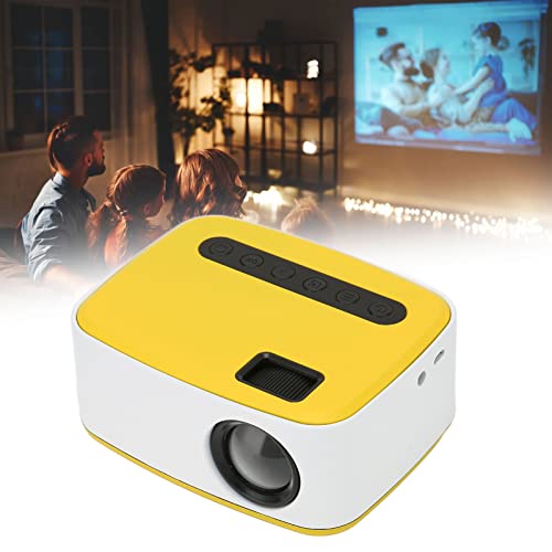 Mini Projector, Portable Projector 1080P LED WiFi USB Small Movie Projector Inbuilt Speaker for Home Camping Travel(US Plug)