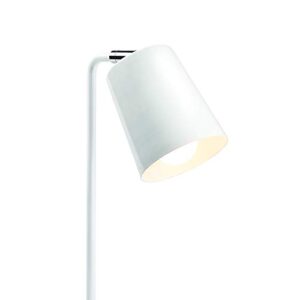 Newhouse Lighting NHDK-OS-WH Oslo Contemporary Desk Lamp with LED Bulb Included, White