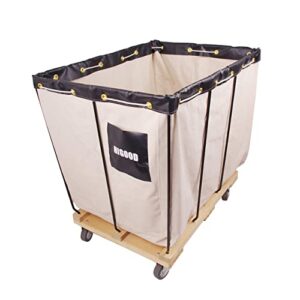 higood canvas basket bulk truck,service carts 12 bushel knock down truck, 15.0 cu. ft, 600 lb, 36″ l x 26″ w x 34″ h capacity