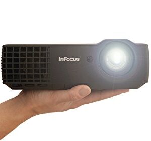 InFocus IN1116 WXGA DLP Portable Projector, HDMI, 3.5 lbs, 4GB Storage, 2400 Lumens