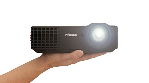 InFocus IN1116 WXGA DLP Portable Projector, HDMI, 3.5 lbs, 4GB Storage, 2400 Lumens