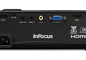 InFocus IN1116 WXGA DLP Portable Projector, HDMI, 3.5 lbs, 4GB Storage, 2400 Lumens