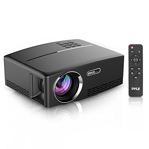 Pyle Multimedia Home Theater Projector - Portable HD 1080p LED with USB HDMI Digital Data System Projection for Entertainment Video Photo Game Full Cinema Movie in Your Laptop - PRJG98