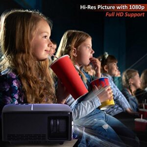 Pyle Multimedia Home Theater Projector - Portable HD 1080p LED with USB HDMI Digital Data System Projection for Entertainment Video Photo Game Full Cinema Movie in Your Laptop - PRJG98