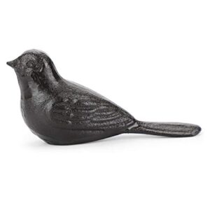 sumnacon cast iron cute bird door stop – heavy duty rustic door stopper avoid drilling holes, vintage iron door wedge on all floor surfaces for home office commercial industrial