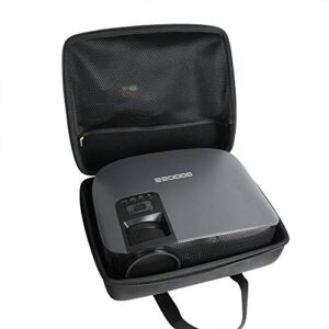 hermitshell hard travel case for goodee 2022 upgrade hd video projector outdoor movie projector yg600