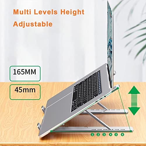 SLNFXC Portable Laptop Cooling Stand 11 to 17.3 Inch Laptop Aluminum Alloy Stand Height Adjustable Riser Office Computer Radiator