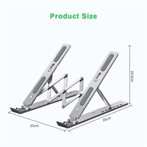 SLNFXC Portable Laptop Cooling Stand 11 to 17.3 Inch Laptop Aluminum Alloy Stand Height Adjustable Riser Office Computer Radiator