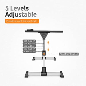 ZEMILY Portable Folding Laptop Stand Holder Study Table Desk Cooling Fan Foldable Computer Desk for Bed Sofa Tea Serving Table Stand