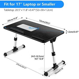 BoxWave Stand and Mount Compatible with VAIO Z (VJZ141X) (Stand and Mount by BoxWave) - True Wood Laptop Bed Tray Stand, Desk for Comfortable Work in Bed. for VAIO Z (VJZ141X) - Jet Black