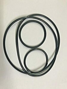 set of 3 new replacement belts for dejur dual 8 film projector eldorado 86