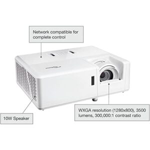 Optoma ZW350 WXGA Compact High Brightness Laser DPL Projector