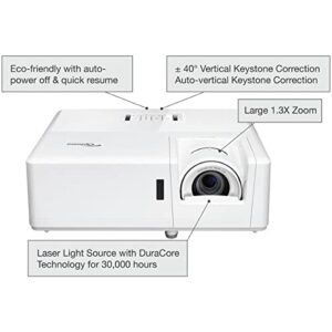 Optoma ZW350 WXGA Compact High Brightness Laser DPL Projector