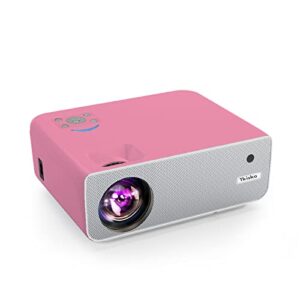 tkisko projector, 2022 upgraded movie projector, home outdoor projector compatible with 1080p, phones/laptops/tv stick/switch