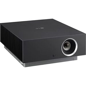 LG AU810PB 4K UHD 3840x2160 Smart Dual Laser CineBeam Projector Bundle with Premium 4 YR CPS Enhanced Protection Pack, Minolta 120" Screen, 2X Deco Gear HDMI Cable and Microfiber Cloth