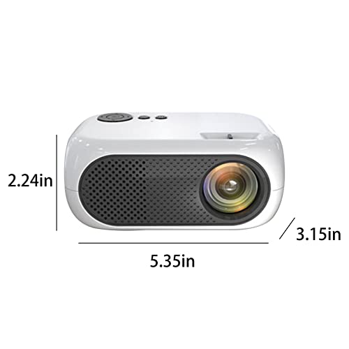 LED Portable Mini Projector HD 1080P Projector U Disk Plug-in Card, Home HD Projector Suitable for Living Room,Bedroom,Office,Patio Party or Field Party