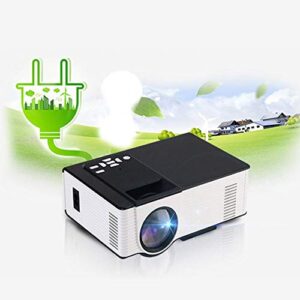 VS314 Mini Projector, 1500 Lumens HD Video Projector 180'' Home Cinema LCD Movie Projector with Remote Control Support 1080P External Phone Sync Screen Micro Projecting for Home Entertainment (US)