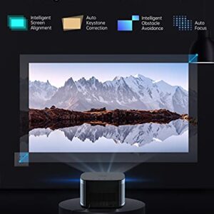 XGIMI Horizon 1080p FHD Projector 4K Supported Movie Projector, 2200 ANSI Lumens, Harman Kardon Speakers, Android TV 10.0, Auto Focus, Auto Keystone Correction, Auto Object Avoidance, WiFi Bluetooth