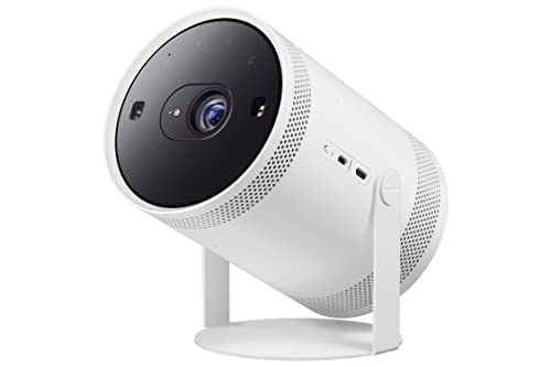 SAMSUNG 30”- 100” The Freestyle Smart Portable Projector, FHD, HDR, Indoor/Outdoor Home Use, Big Screen Experience, 360 Sound, SP-LSP3BLAXZA, 2022 Model (Renewed)