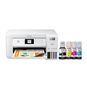 epson ecotank et-2850 wireless color all-in-one cartridge-free supertank printer with scan, copy and auto 2-sided printing – white