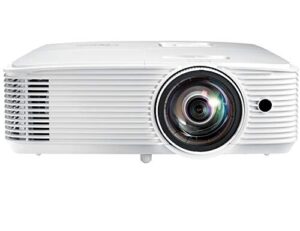 optoma gt780 short throw projector for gaming & movies | hd ready 720p + 1080p support | bright 3800 lumens for lights-on viewing | 3d-compatible | speaker built in