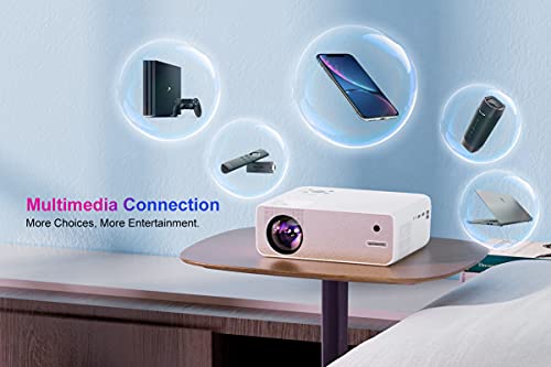 [Electric-Focus] Projector 5G WiFi and 5.1 Bluetooth 4K-Support:480 ANSI Native 1080P 18000L 400'' ONOAYO Outdoor Portable Projector, ±50°4P/4D Keystone&50% Zoom, Full Sealed Optical Home Projector