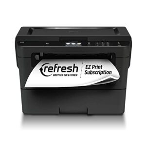 brother compact monochrome laser printer, hll2395dw, flatbed copy & scan, wireless printing, nfc, cloud-based printing/scanning, refresh subscription/amazon dash replenishment ready