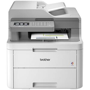 brother mfc-l3710cw compact digital color all-in-one printer providing laser printer quality results with wireless, amazon dash replenishment ready