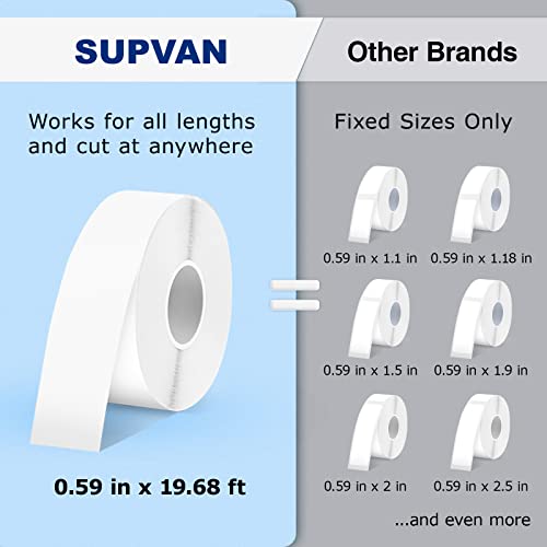 SUPVAN Label Makers E10 Mini Bluetooth Label Printer Wireless Labeler Label Maker Machine with Tape Multiple Templates Available Labelmaker for Office Organization Home Kitchen Storage Green