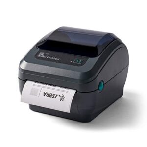 zebra gk420d direct thermal desktop printer print width of 4 in usb serial and parallel port connectivity gk42-202510-000