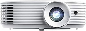 optoma hd39hdrx high brightness hdr 1080p home theater projector | 120hz refresh rate | 4,000 lumens | fast 8.4ms response time with 120hz | easy setup, 1.3x zoom | 4k input | quiet 26 db operation