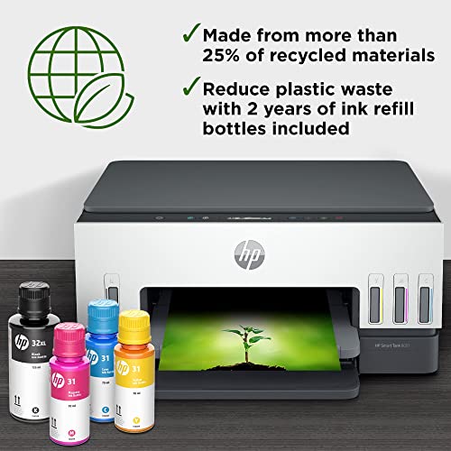 HP Smart -Tank 6001 Wireless All-in-One Cartridge-free Ink Printer, up to 2 years of ink included, mobile print, scan, copy (2H0B9A)