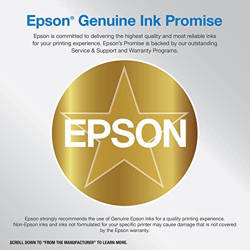 Epson EcoTank ET-4850 Wireless All-in-One Cartridge-Free Supertank Printer with Scanner, Copier, Fax, ADF and Ethernet – The Perfect Printer Office - White