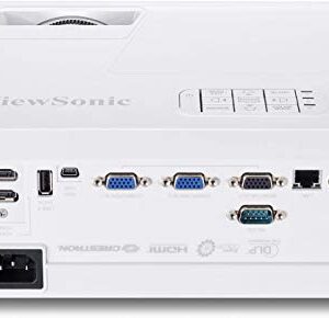 ViewSonic PS600W 3700 Lumens WXGA HDMI Networkable Short Throw Projector for Home and Office