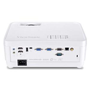 ViewSonic PS600W 3700 Lumens WXGA HDMI Networkable Short Throw Projector for Home and Office