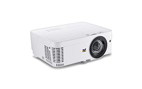 ViewSonic PS600W 3700 Lumens WXGA HDMI Networkable Short Throw Projector for Home and Office