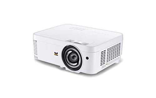 ViewSonic PS600W 3700 Lumens WXGA HDMI Networkable Short Throw Projector for Home and Office