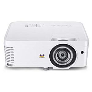 ViewSonic PS600W 3700 Lumens WXGA HDMI Networkable Short Throw Projector for Home and Office