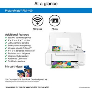 Epson PictureMate PM-400 Wireless Compact Color Photo Printer