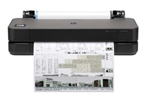 hp designjet t200 large format 24-inch plotter printer, with modern office design (8ag32a)