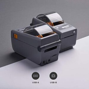 ZEBRA ZD410 Direct Thermal Desktop Printer Print Width of 2 in USB Connectivity ZD41022-D01000EZ